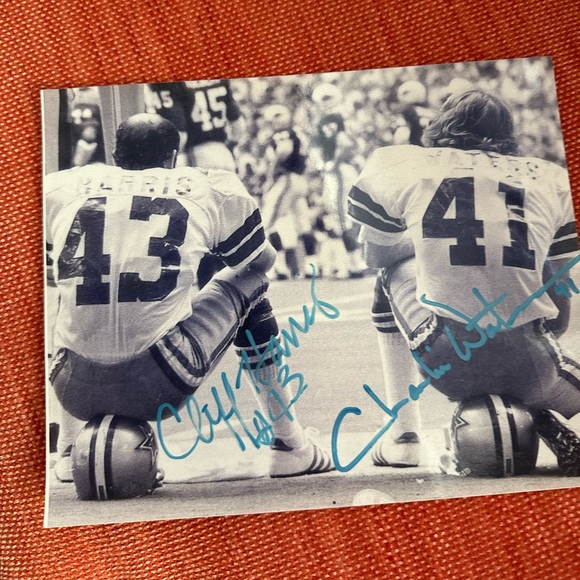 NFL | Other | Dallas Cowboys Signed Picture Cliff Harris 43 And Charlie ...